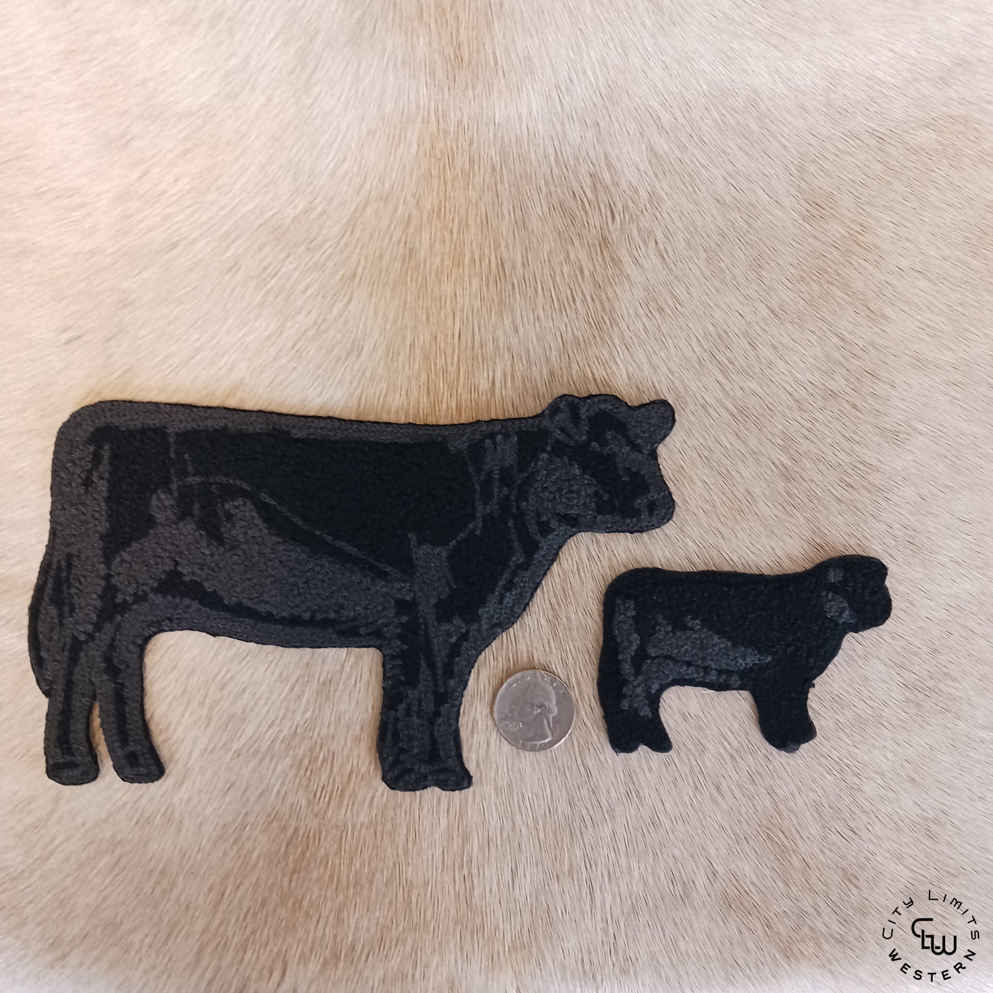 2 Fly DIY Angus Patch - Large | City Limits Western