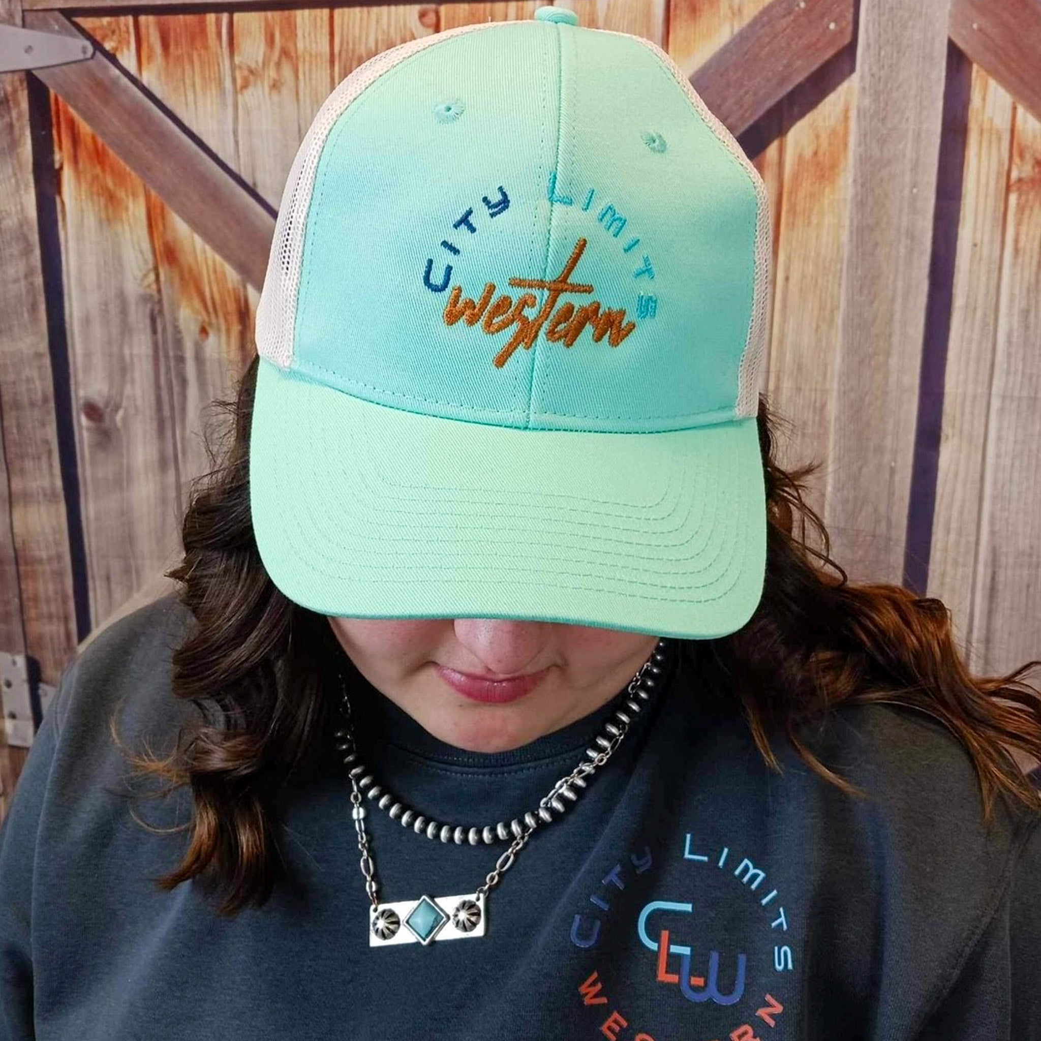 CLW Seafoam & Cream Logo Hat | City Limits Western