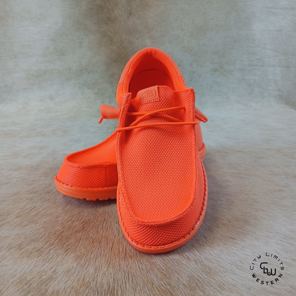 Hey Dude Men’s Wally Neon Orange Mono | City Limits Western